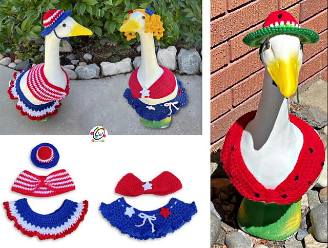 Ravelry: Flirty Goose Set pattern by Heidi Yates