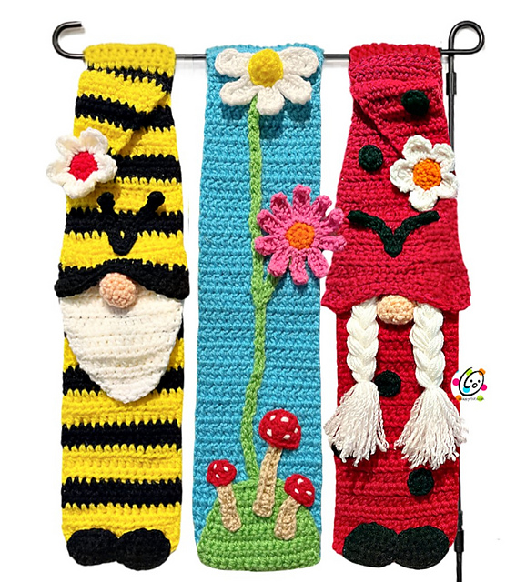 Ravelry: Spring Trio Flags pattern by Heidi Yates