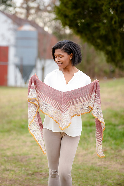 Ravelry: Bevy Shawl pattern by Kate Oates