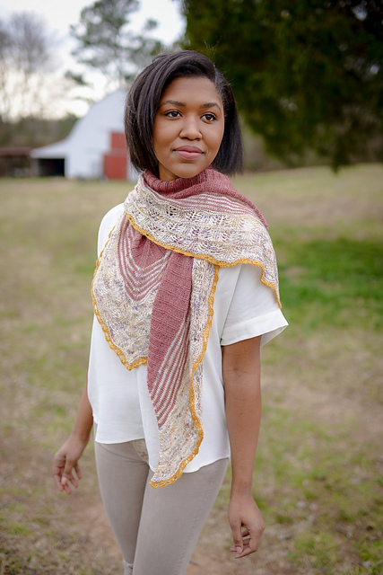 Ravelry: Bevy Shawl pattern by Kate Oates