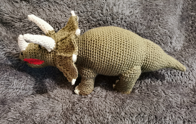 Ravelry: Triceratops Dinosaur pattern by Tracey Abrahams