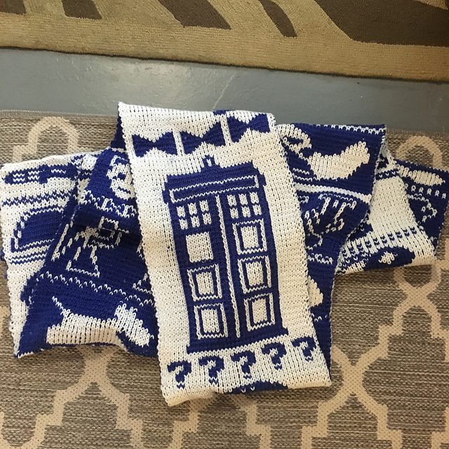 Ravelry: Dr Who Double Knit Scarf pattern by Karen Pritchard