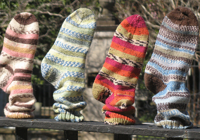 Ravelry: Classic Socks on Circulars pattern by Suzanne Stewart