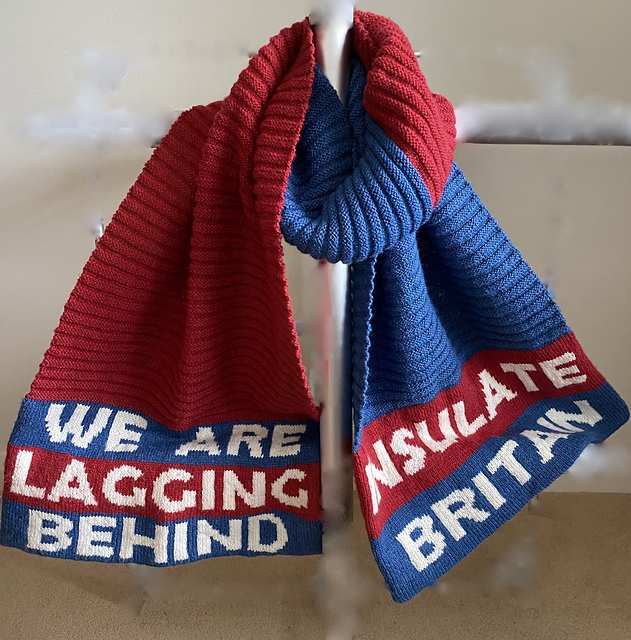 Ravelry: We Are Lagging Behind Scarf pattern by Libby Rous