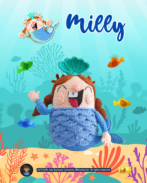 Ravelry: Milly the Mermaid pattern by Ada Barbosa