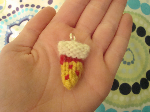 Ravelry: Pizza Charm pattern by Kristina Gill
