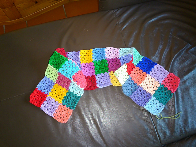 Ravelry: Herlinde70's 9. Multicolour crochet blanket