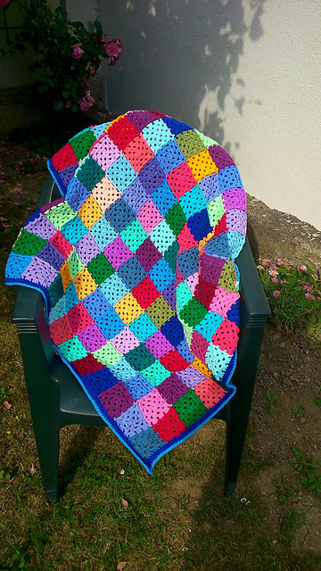 Ravelry: Herlinde70's 9. Multicolour crochet blanket