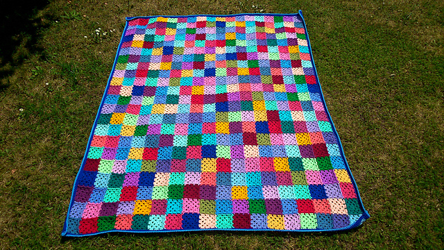 Ravelry: Herlinde70's 9. Multicolour crochet blanket