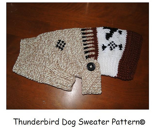 Ravelry: Thunderbird Dog Sweater pattern by My Mothers Corner