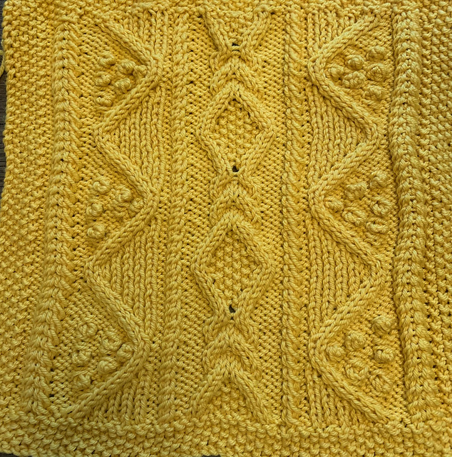 Ravelry: Aran Sampler Blanket, Square 11 pattern by Susan Springett