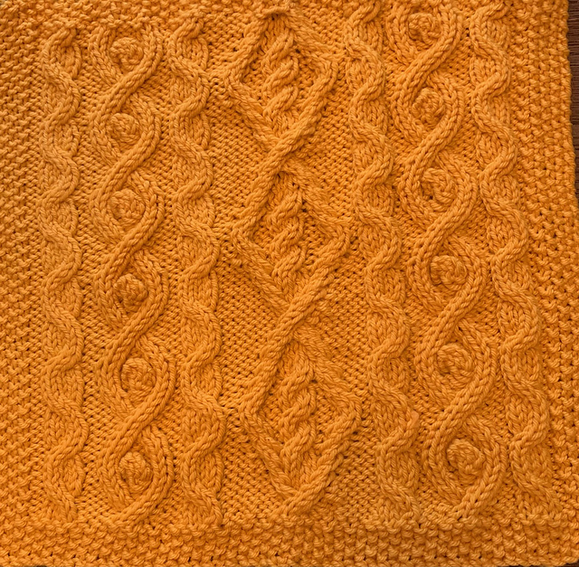 Ravelry: Aran Sampler Blanket, Square 12 pattern by Susan Springett