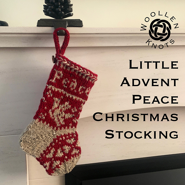 Ravelry: Little Advent Peace Stocking pattern by Woollen Knots