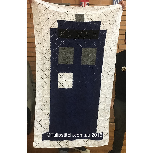Ravelry: Basic Tardis Blanket pattern by Heidi Ross