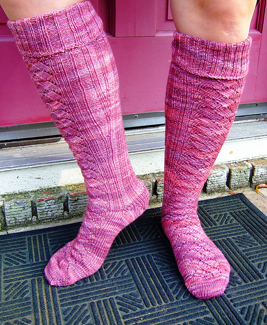 Ravelry: Red Dwarf Socks - The Knee High Version pattern by Cristi H. Payne