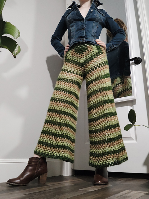 Ravelry: 70s Flare Pants pattern by Tweedle Tats
