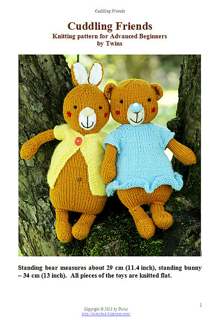 Ravelry: Cuddling Friends pattern by Ala Ela