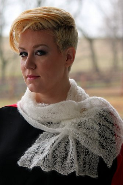 Ravelry: Stream Bed Lace Shoulder Stole pattern by Janice M. Hamby