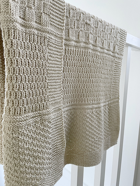 Ravelry: Reversible Baby Blanket BJ86 pattern by Sharyn Armstrong