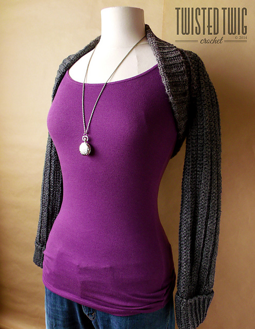 Ravelry: Beginner Shrug pattern by Twisted Twig Crochet