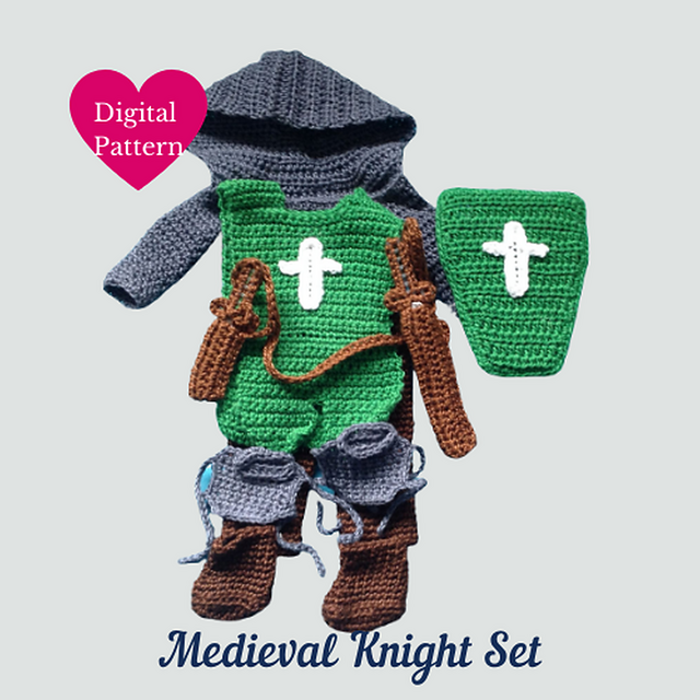 Ravelry: Medieval Knight pattern by Two Dogs and a Kat Tales