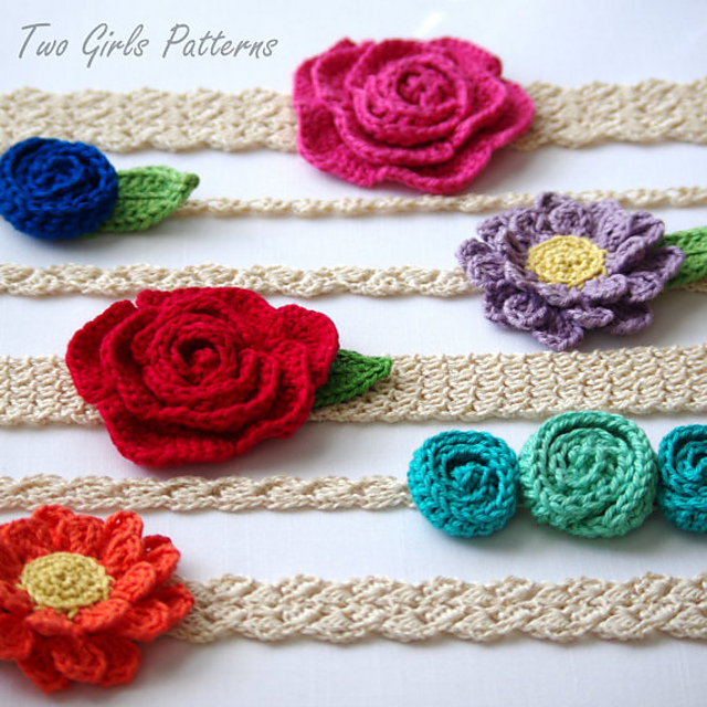 Ravelry: Ultimate Headband Pack of Flowers and Lace pattern by Lorin Jean