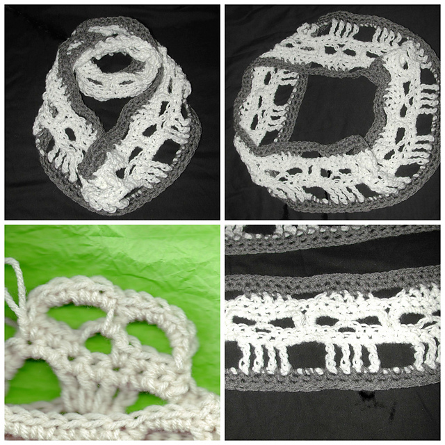 Ravelry: Creepy Skull Infinity Scarf In Three Lengths pattern by Spider ...