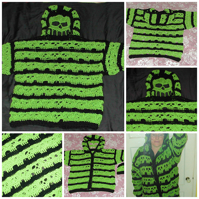 Ravelry: Bone Head Hoodie pattern by Spider Mambo