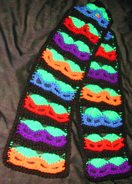 Ravelry: Masked SuperHero Scarf pattern by Spider Mambo