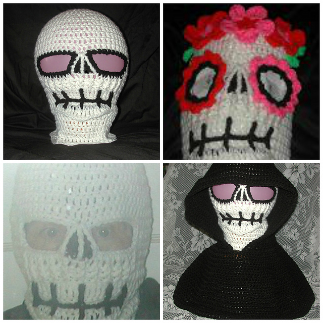 Ravelry: Grim Reaper Ski Mask & Hood pattern by Spider Mambo