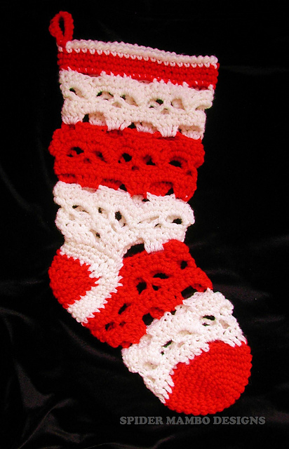 Ravelry: Xmas Stocking Creepy Skull Style pattern by Spider Mambo