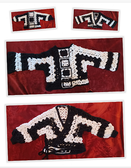 Ravelry: Creepy Skull Cropped Hexi Cardi pattern by Spider Mambo