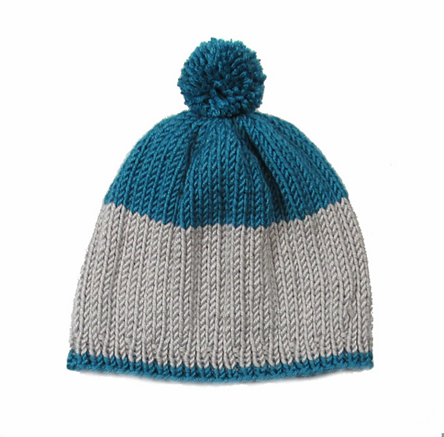 Ravelry: Color Block Ribbed Hat pattern by Kim Firth