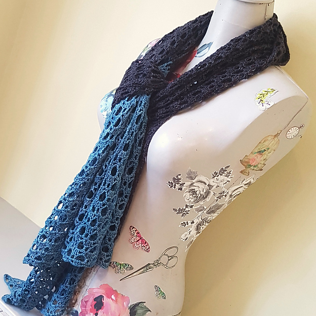 Ravelry: justanotherkim's Two Colour Scarf
