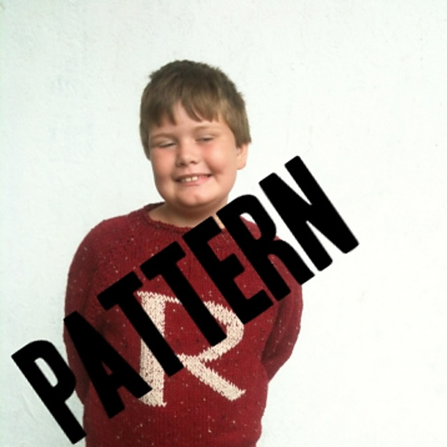 Ravelry: Kid's red monogrammed sweater/weasley jumper pattern by LD ...