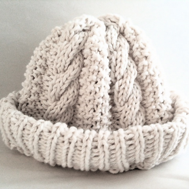 Ravelry: easy cabled baby hat pattern by LD McKenzie