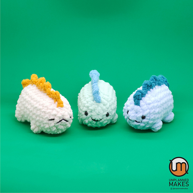 Ravelry: Mini Potato Dino pattern by Unplanned Makes