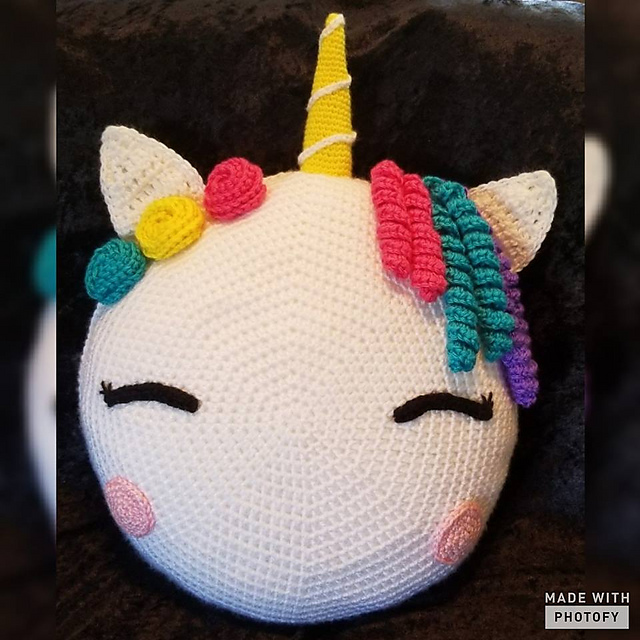 Ravelry: Unicorn Pillow pattern by Upper Crust Crochet