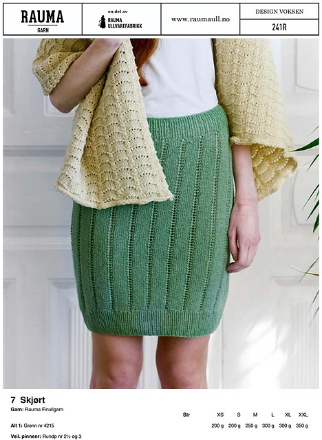 Ravelry: 7 Skjørt pattern by Rauma Designs