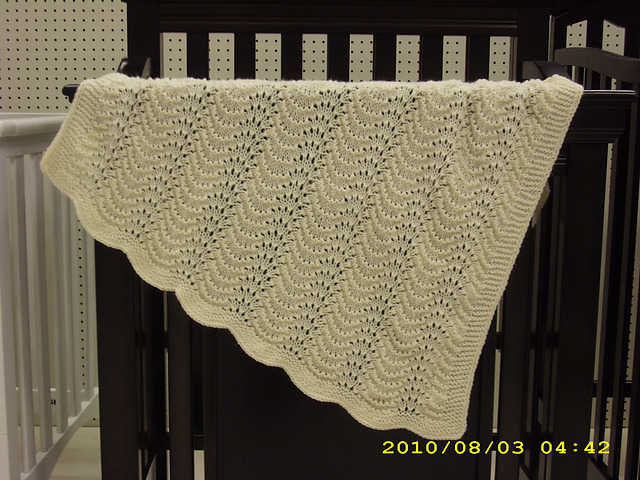 Ravelry: valcrafts' Knit Feather & Fan Baby Blanket