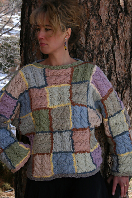 Ravelry: Patchwork Criss-Cross Cables pattern by Valentina Devine