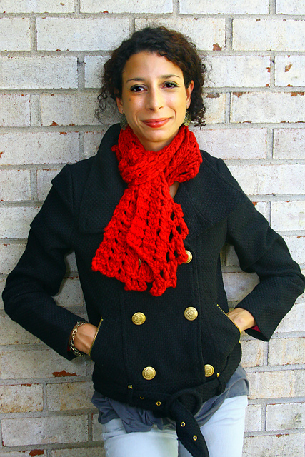Ravelry: Chunky Lace Knit Scarf pattern by Vanessa Ewing