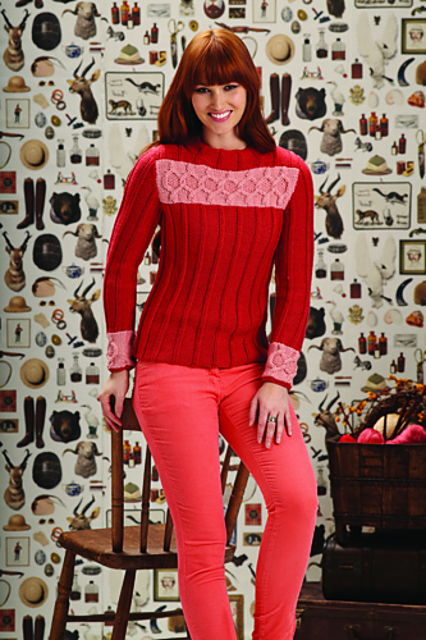 Ravelry: #06 Contrast-Panel Pullover pattern by Fiona Ellis