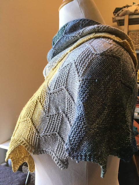 Ravelry: Chequer Shawl pattern by verybusymonkey