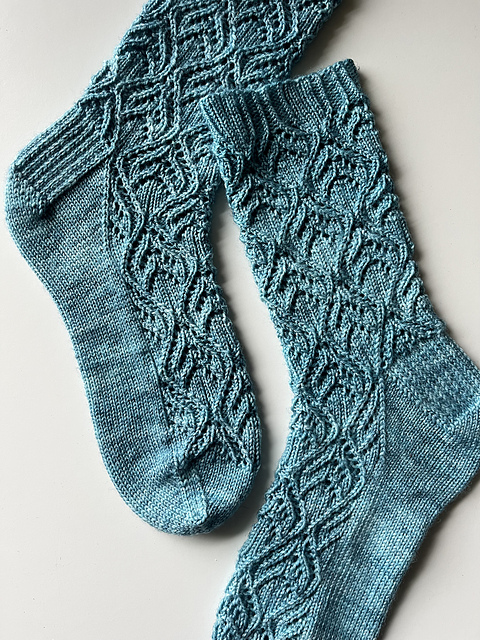 Ravelry: Fritillary Socks pattern by verybusymonkey