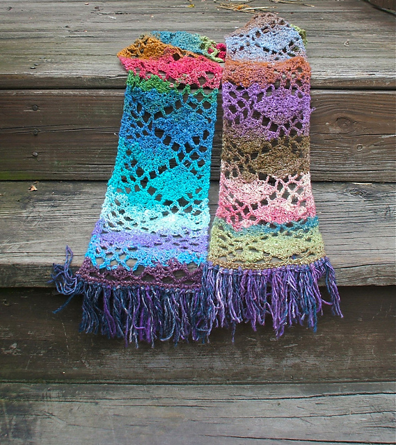 Ravelry: Diamonds Adrift Scarf pattern by Adrienne Lash