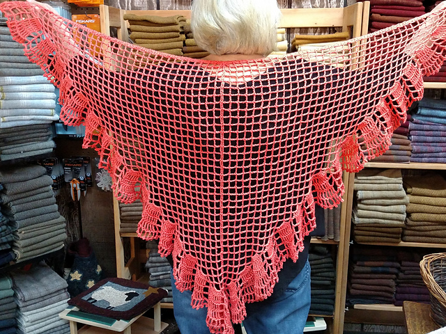 Ravelry: Net Shawl with Deep Edge pattern by Victoria C. Walker