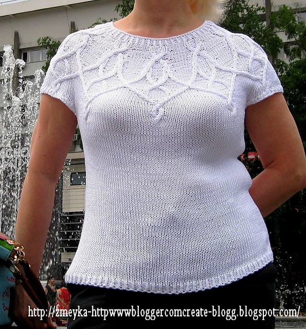 Ravelry: vikkyzm's Cabled Yoke Pullover