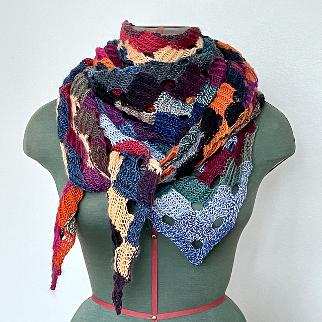 Ravelry: Holey Brentrelac Shawl pattern by Virpi Tarvo