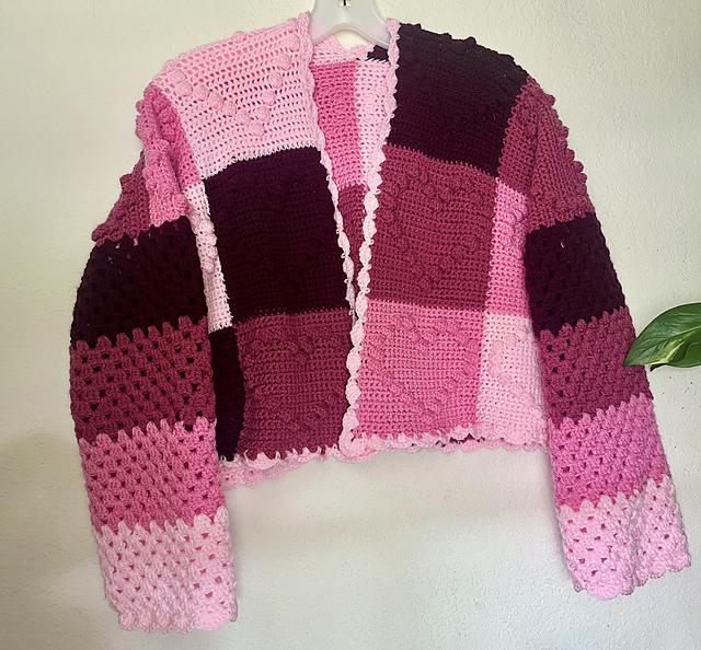 Ravelry: Patchwork Hearts Cardigan pattern by soupyknits